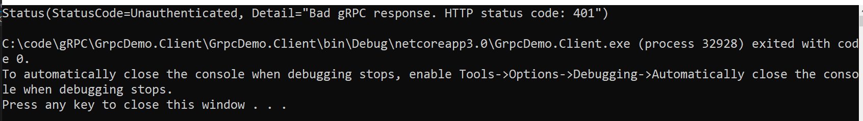 Streaming And Authentication In Grpc Aspnet Core Net Core Central