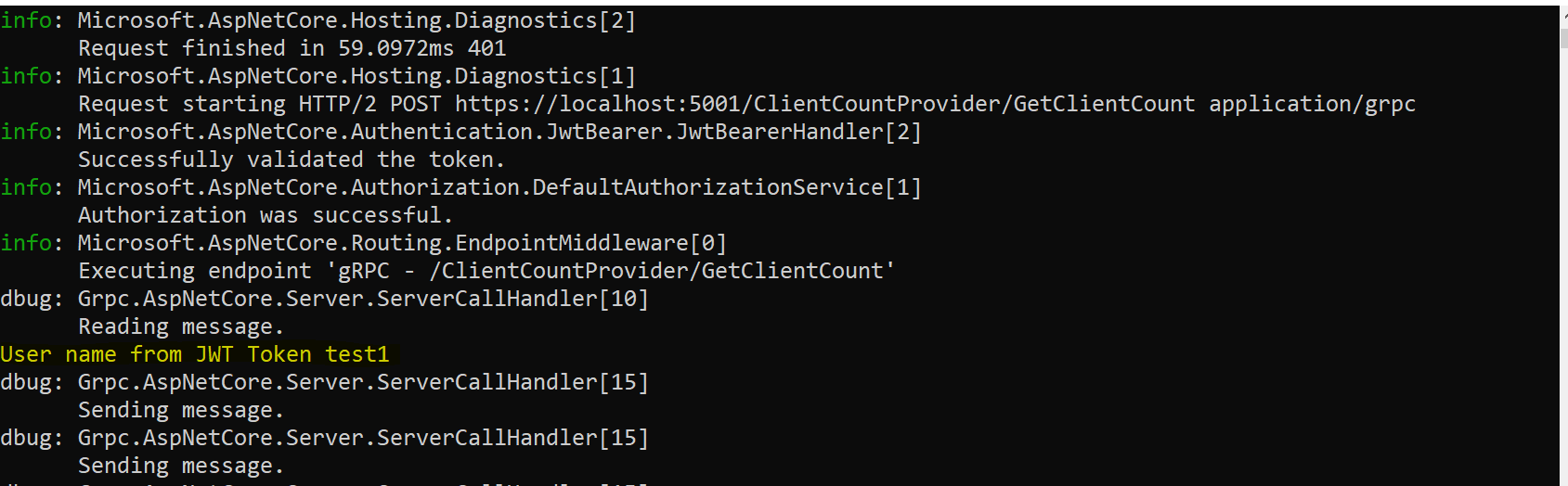 Streaming And Authentication In Grpc Aspnet Core Net Core Central